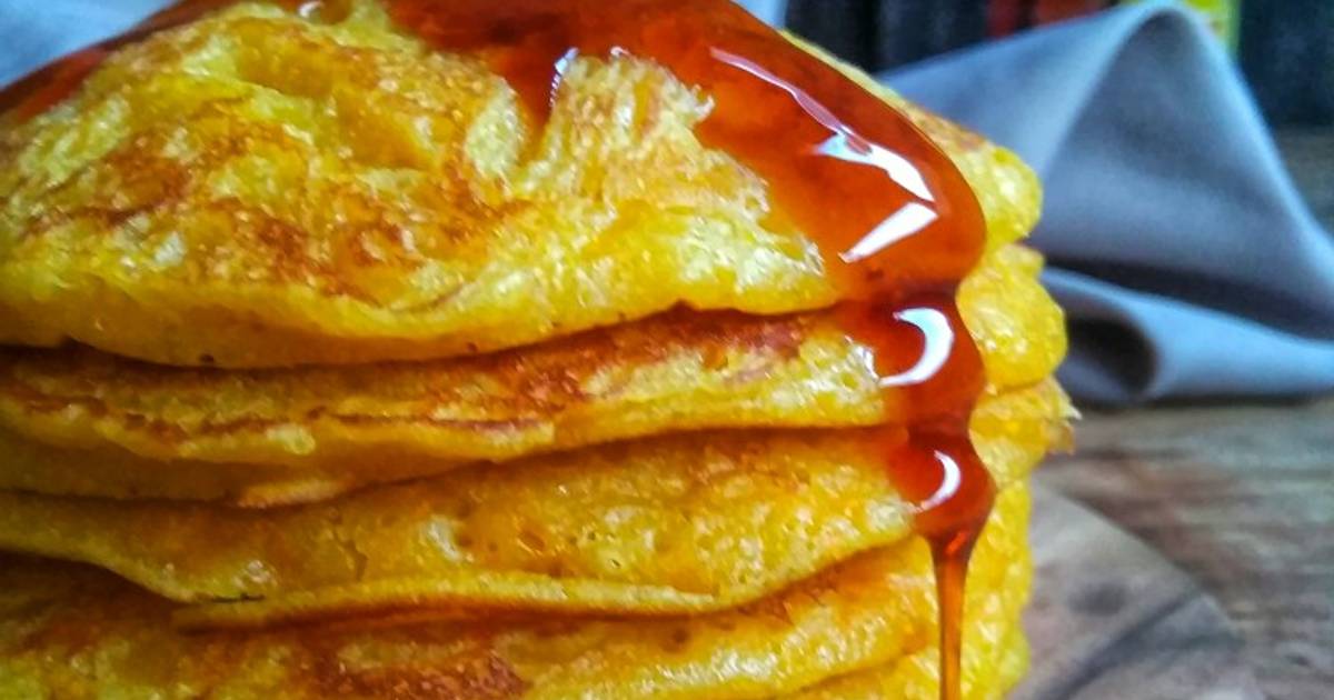 Resep Pancake Labu Kuning (kabocha) oleh Yoshi Nur Imama - Cookpad