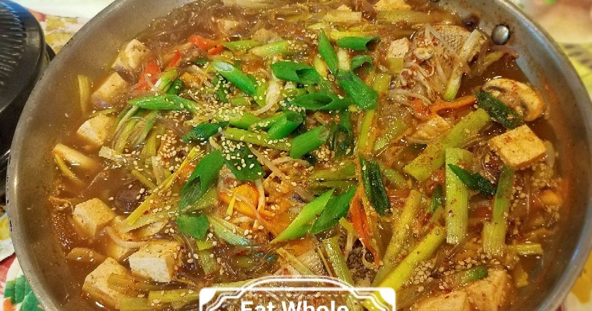 Spicy Korean Fish Stew Recipe by Eat Whole 2 Thrive