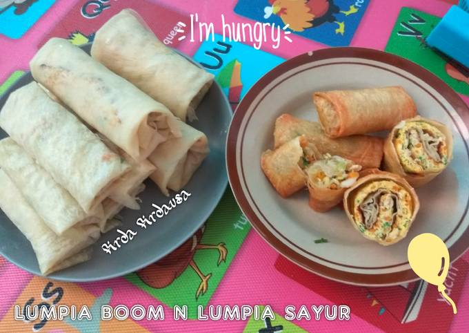 Resep Lumpia boom & lumpia sayur oleh firda Firdausa - Cookpad