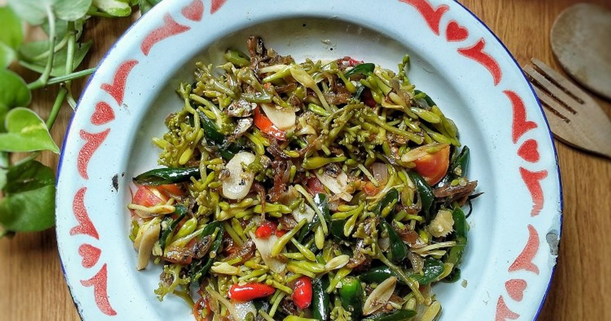 Resep Bunga Pepaya Tumis Teri(no Pahit) oleh Berlian Soewandono - Cookpad