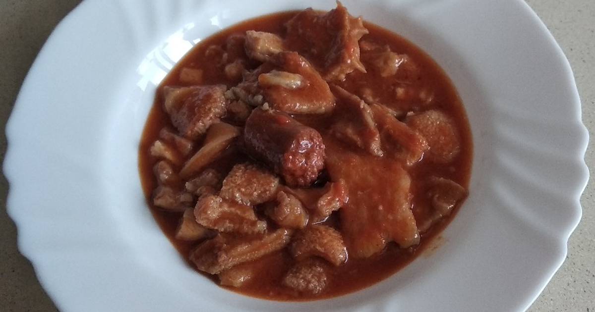 Callos con chorizo Receta de Maricel Menal Cervelló- Cookpad