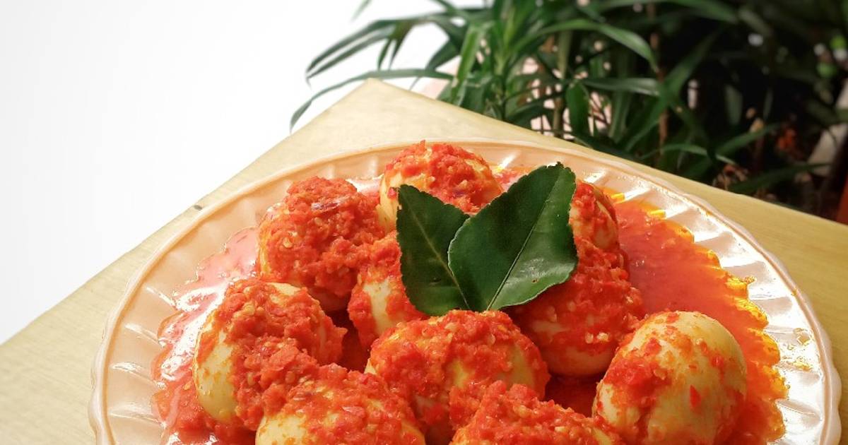 Resep Telur rebus bumbu cabe oleh Teh Agie - Cookpad
