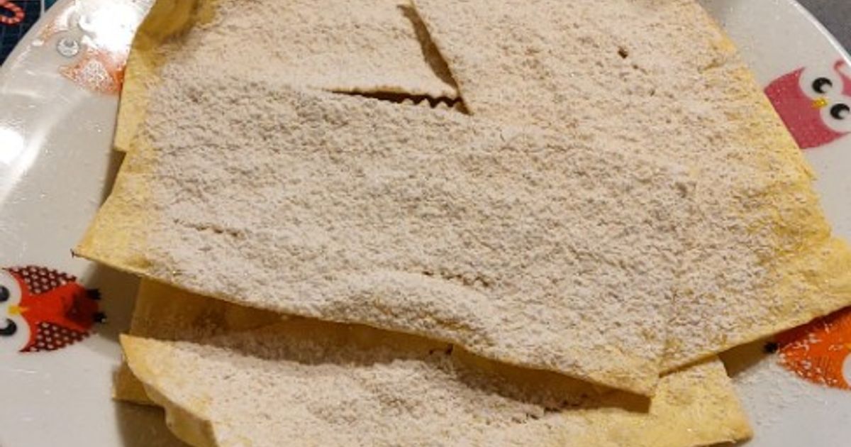 Fake "Chiacchiere" In Air Fryer (With Refrigerated Lasagna Noodles ...