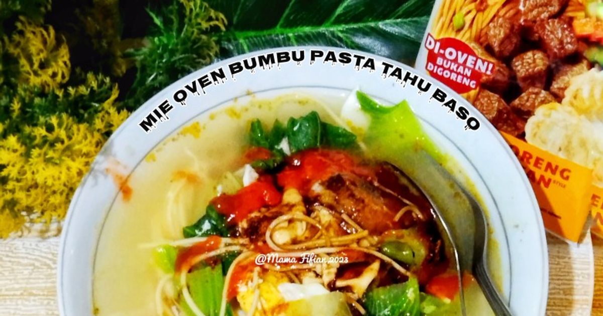 Resep Mie Oven Bumbu Pasta Tahu Baso oleh Mama Fifian ( MasakanRumahan ...