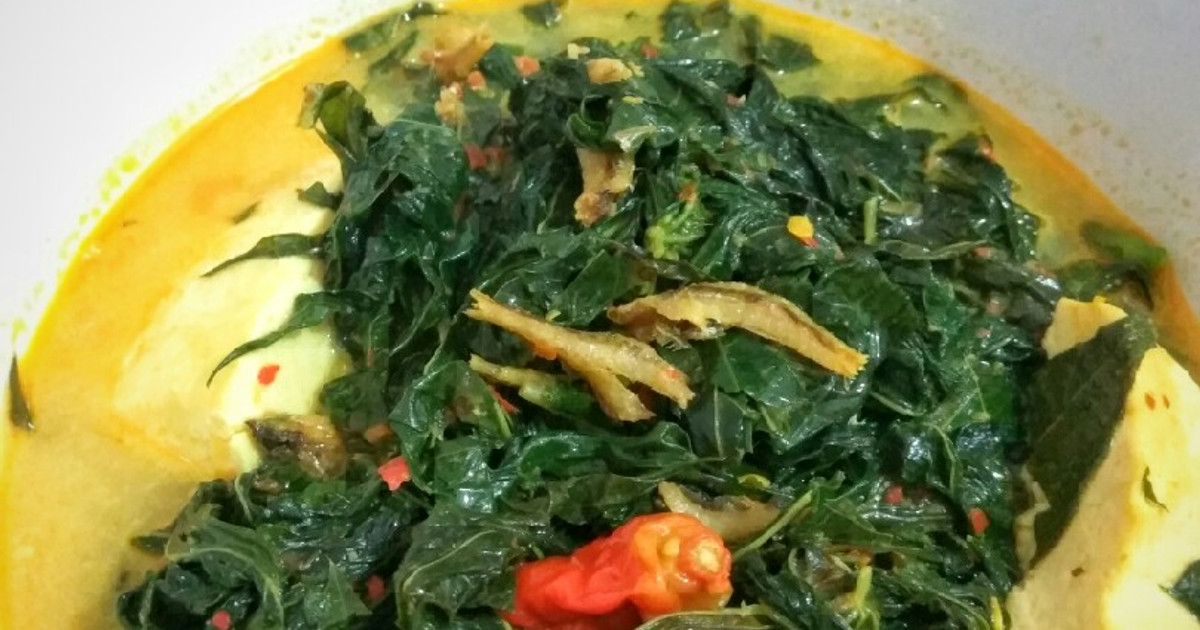 Resep Gulai Daun Singkong Teri&Tahu oleh Elisabeth Febrina Sebayang (Mak Gege) - Cookpad