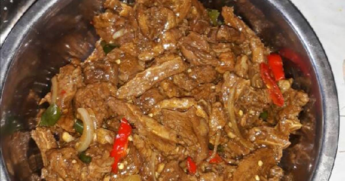 Resep Daging Sapi Lada Hitam Sederhana oleh Annami Elsana - Cookpad