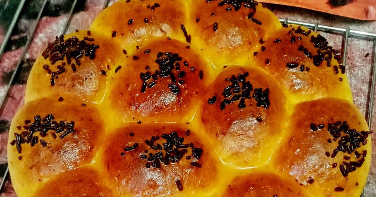 Resep Roti Sobek Labu Kuning (Pumpkin Bread) oleh Via Vie (Dapur Bunda ...