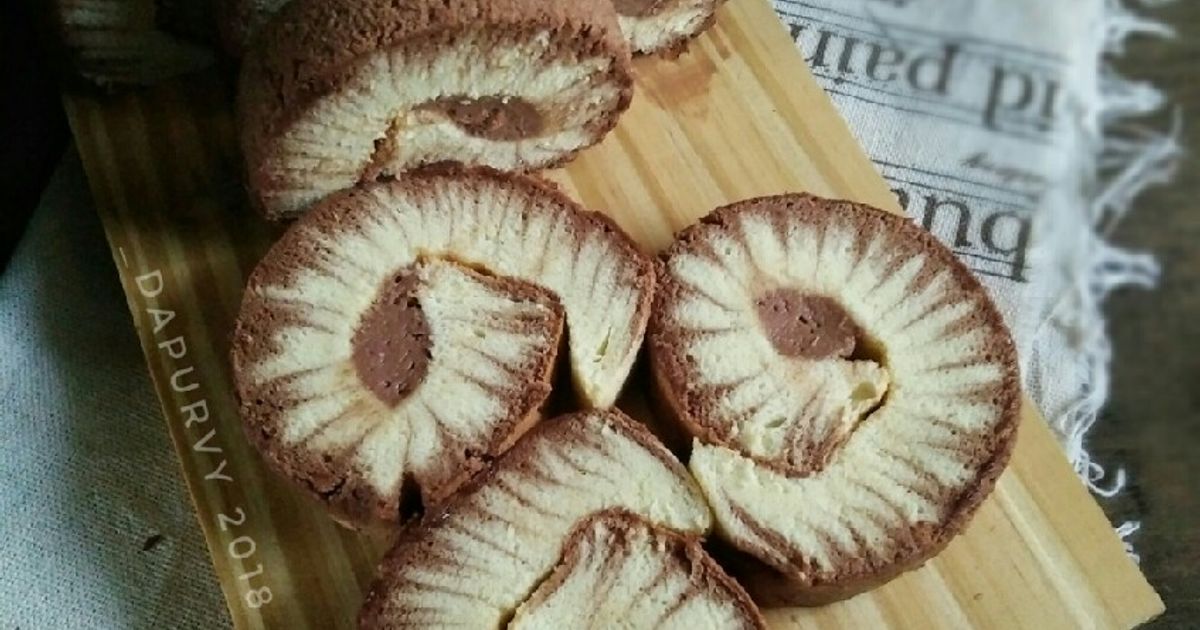 Resep Hurricane Swiss Roll Cake Lembut (Simple Step) oleh dapurVY - Cookpad