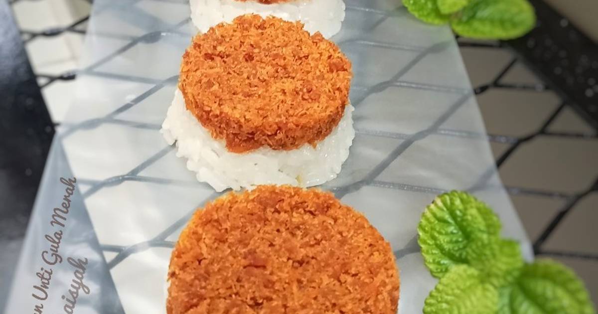 Resep Ketan Unti Kelapa Gula Merah oleh Aisyah wan - Cookpad