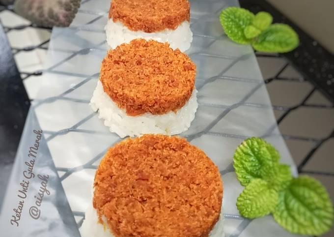 Resep Ketan Unti Kelapa Gula Merah oleh Aisyah wan - Cookpad