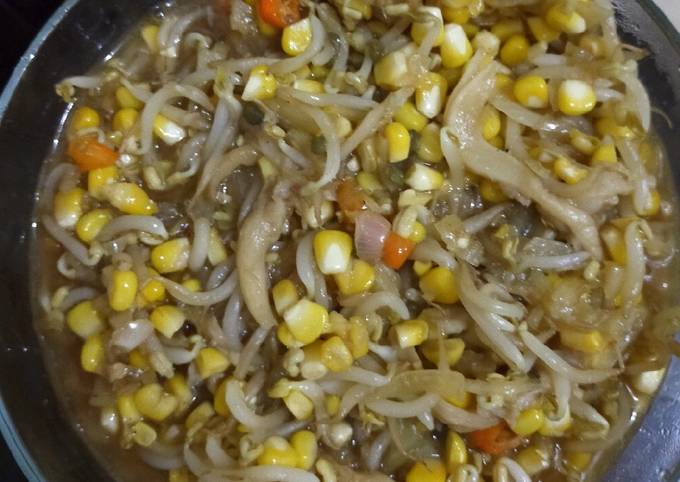 Resep Sayur tauge jamur jagung manis oleh Friska Afris Tianti Amd - Cookpad