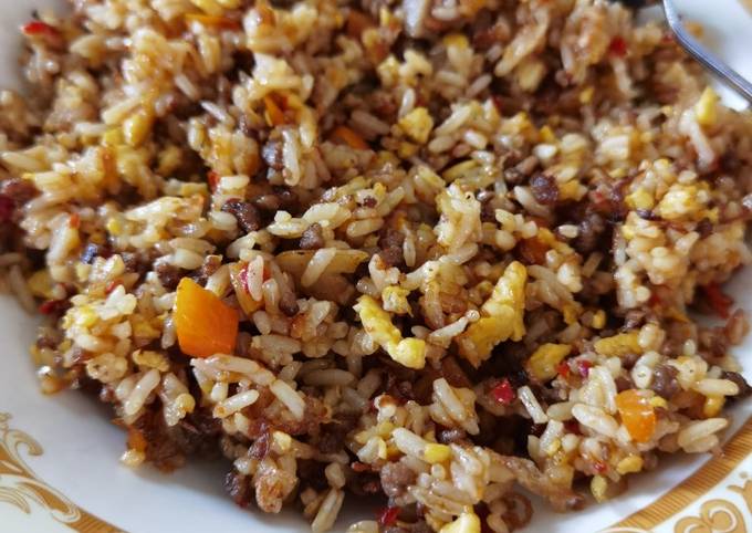 Resep Nasi goreng daging giling oleh febe - Cookpad
