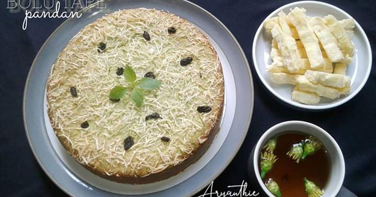 Resep 183. BOLU TAPE PANDAN oleh Dv Aryanthie - Cookpad