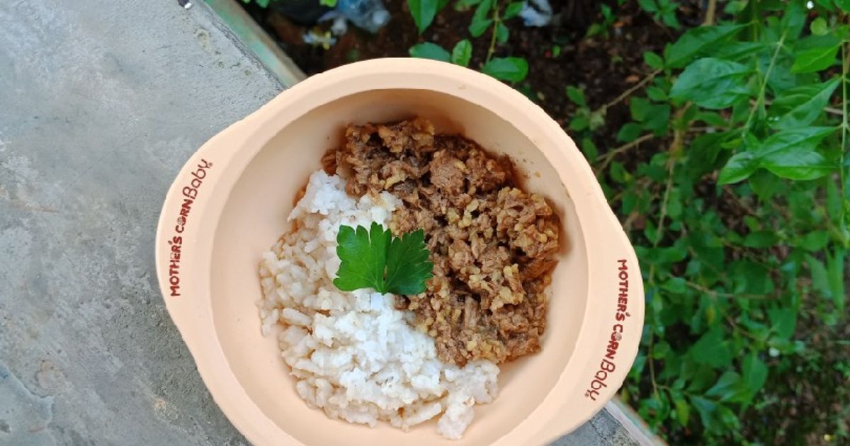Resep Mpasi 9 Month | Nasi Daging Sapi Kecap oleh Hesti Pratiwi - Cookpad