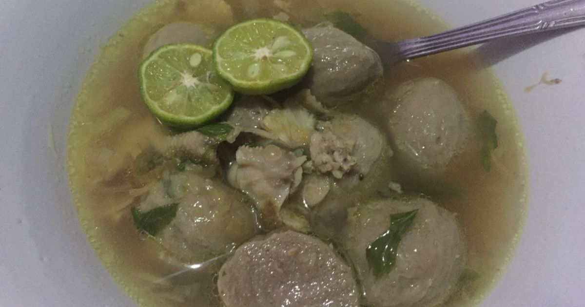 Resep kuah pentol baso sapi rumahan enak dan mudah - Cookpad