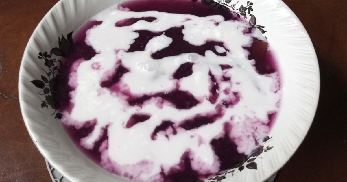 Resep Bubur Ubi Ungu Magic Com oleh anisatur raehan - Cookpad