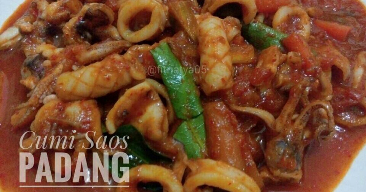 Resep Cumi Saos Padang (Spicy) oleh Tya - Cookpad