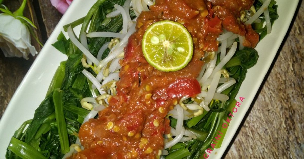 Resep Plecing Kangkung oleh Anggraini Oktora - Cookpad