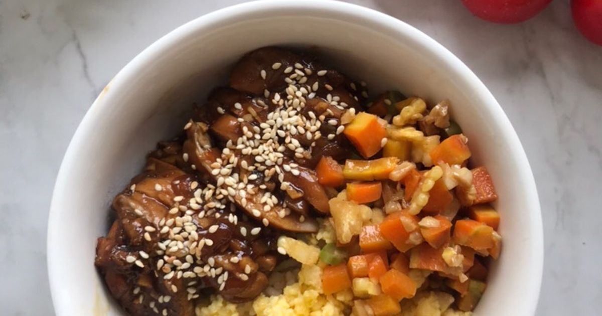 Resep Rice Bowl Chicken Teriyaki oleh Dewi Dapur - Cookpad