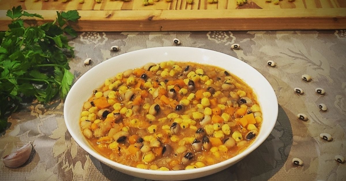 Minestra With Triddhi And Black Eyed Peas Recipe By Francesca Diomede