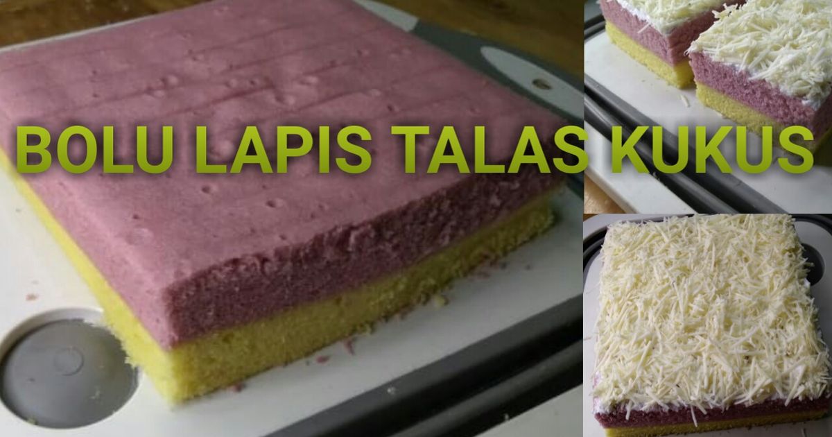 Resep Resep Bolu Lapis Talas Kukus Super Lembut Takaran Sendok oleh Chelsea - Cookpad