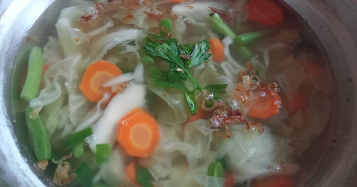 Resep Sup Sayur Segar Simple oleh Bunda Siska - Cookpad