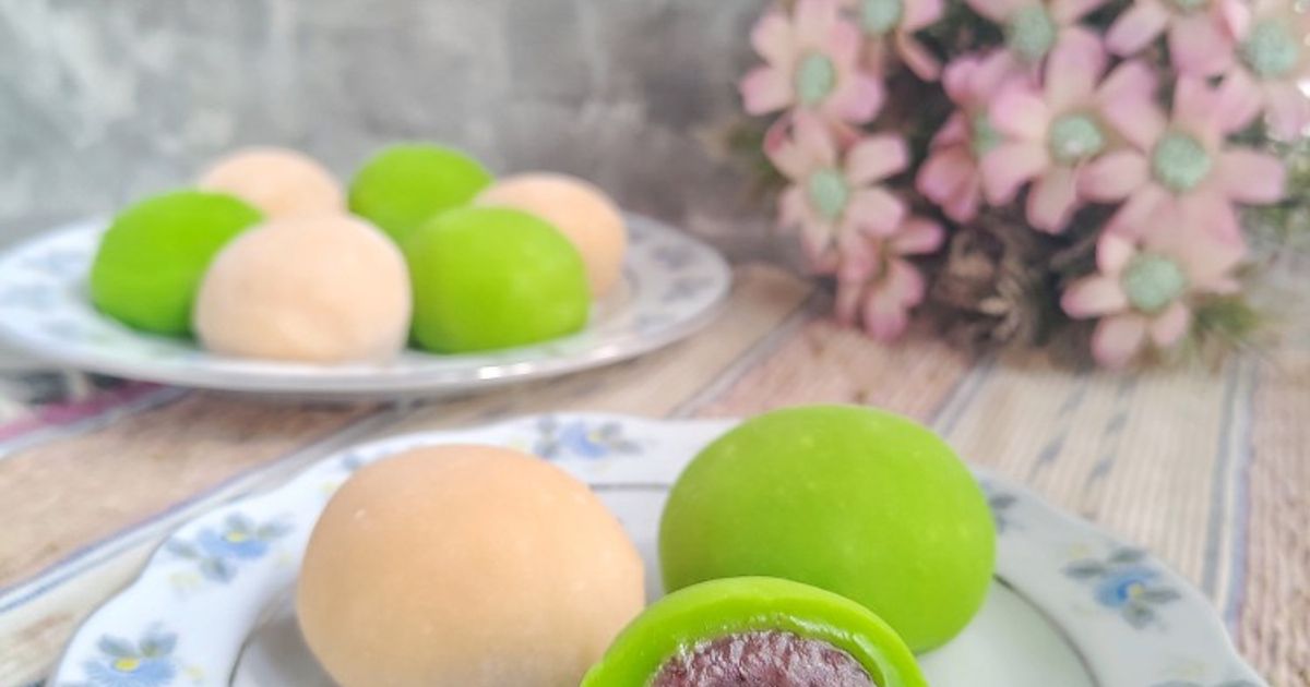 Resep Milk Mochi (Isi Pasta Kacang Merah) oleh Vita Jaurina - Cookpad