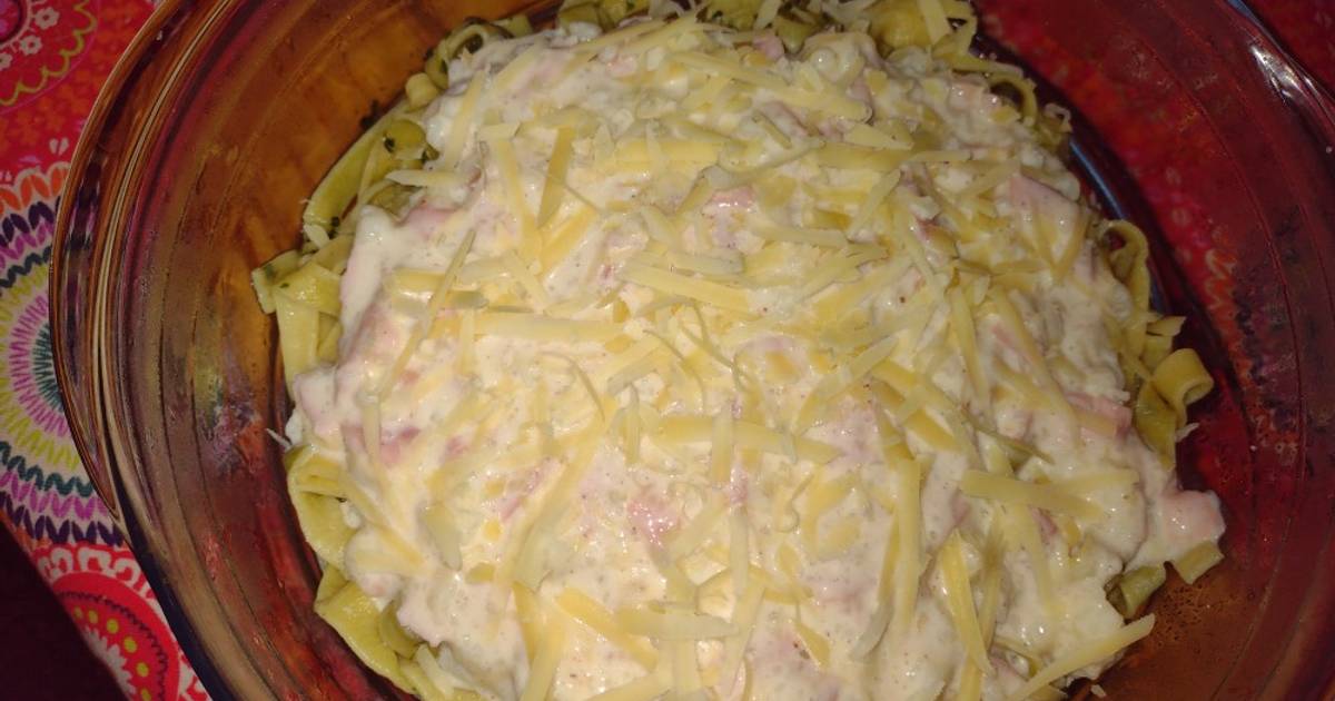 Fideos con salsa blanca - 718 recetas caseras- Cookpad