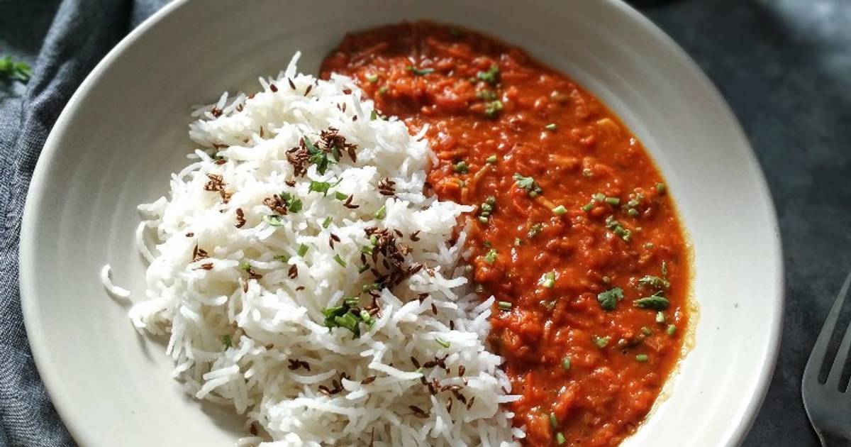 Pav Bhaji Daal and Jeera rice Recipe by Khyati Dhaval Chauhan - Cookpad