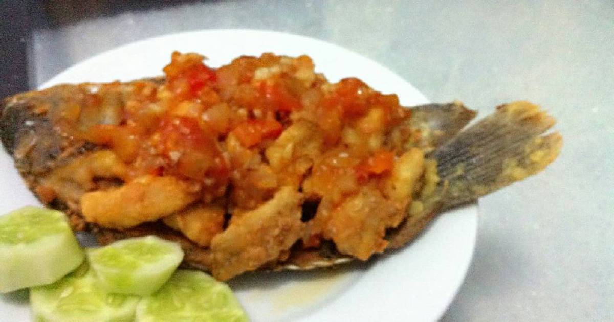 Resep Gurami crispy saos asem manis pedas oleh Vera - Cookpad