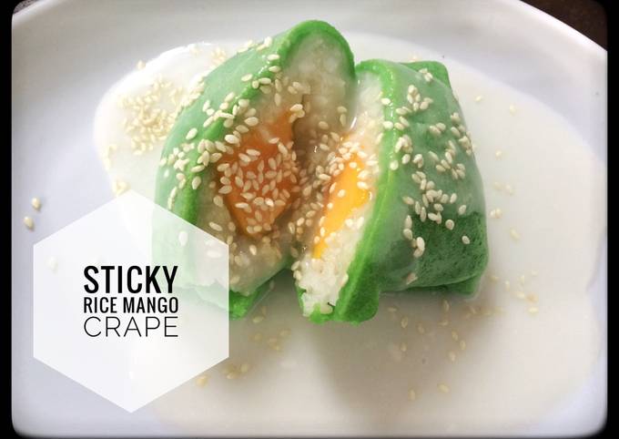 Resep Mango sticky rice crape oleh rossalia darma - Cookpad