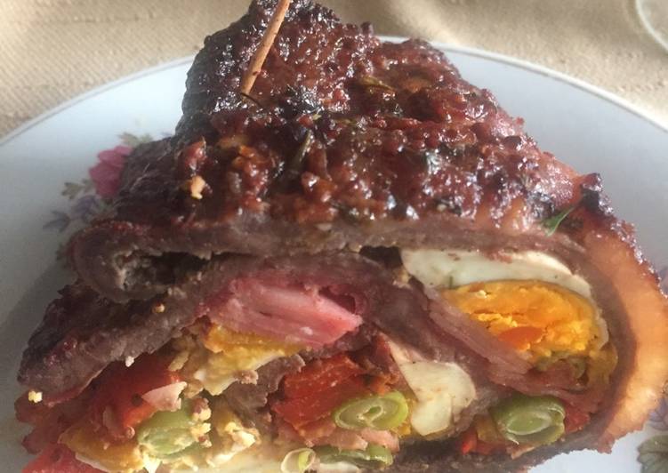 Sobrebarriga rellena Receta de Carlos Andŕes Bedoya- Cookpad