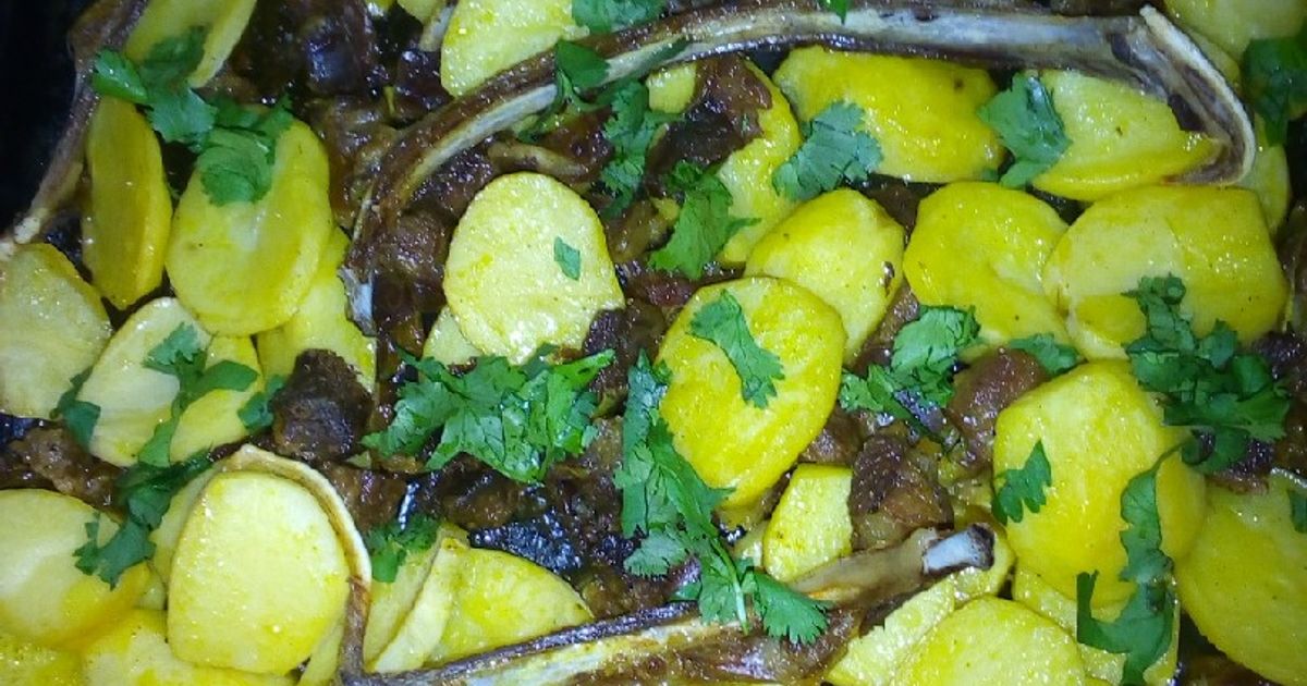 Oven Roasted Mutton/ Potato Combo. #4 Weeks Challenge Recipe by Kezzy ...