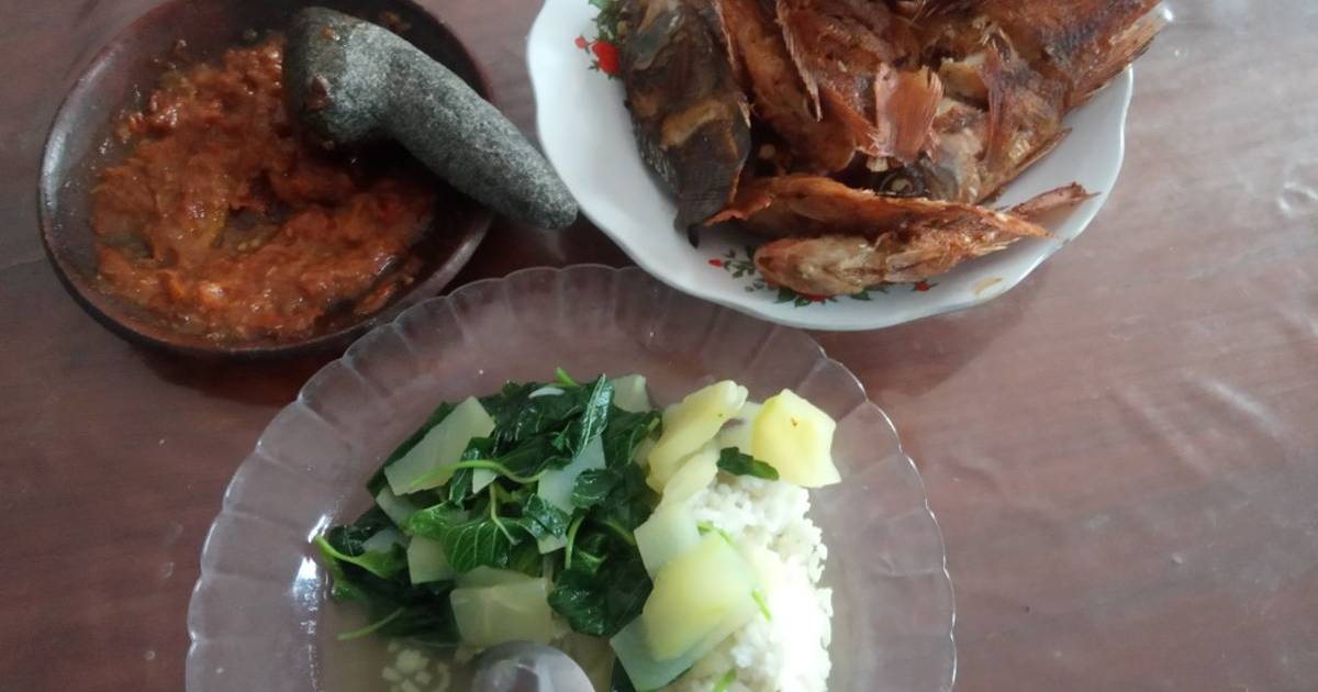 Resep Sayur bening, ikan nila goreng dan sambal terasi oleh Pipit ...