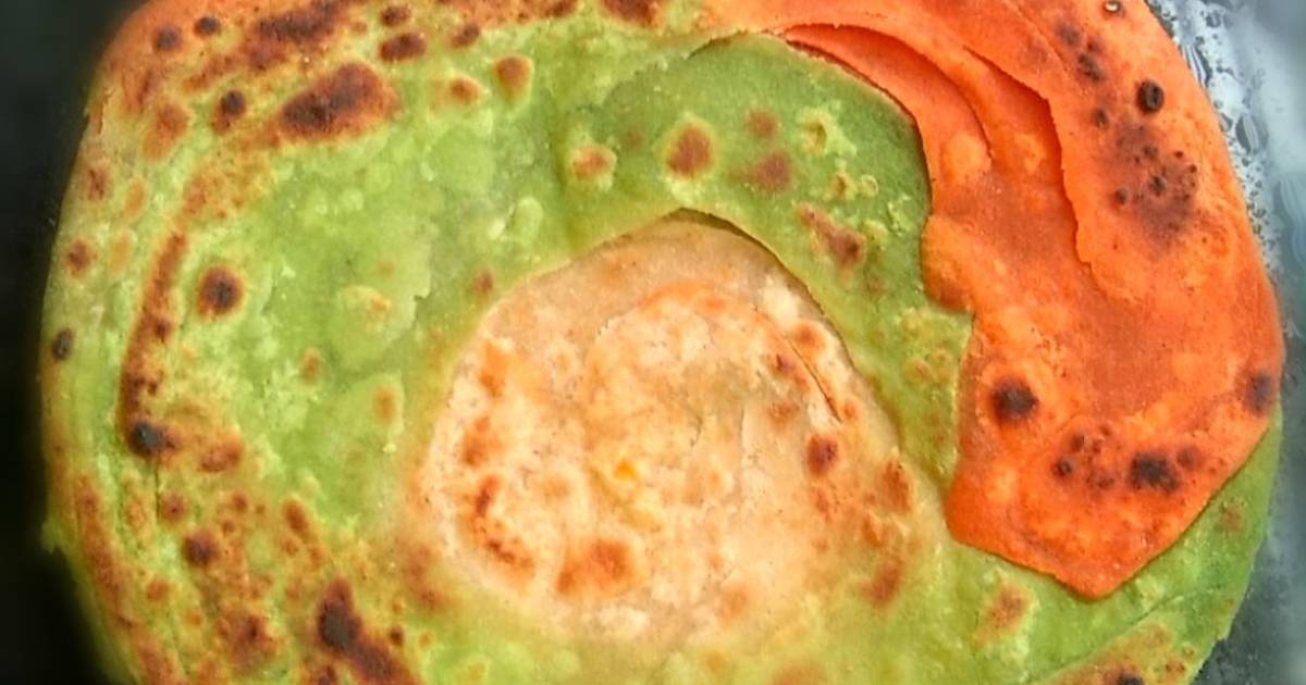 Colourful paratha Recipe by Flora's Kitchen - Cookpad