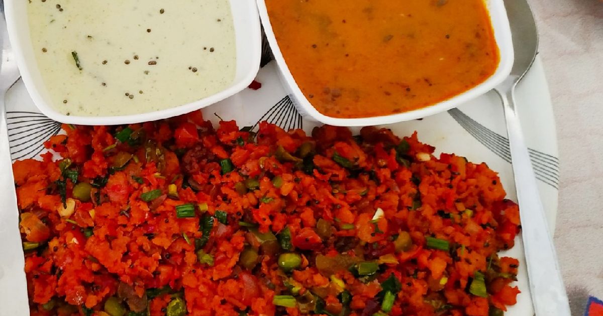 Dosa Fry With Sambar Chutney Recipe By Muskan Lakhwani