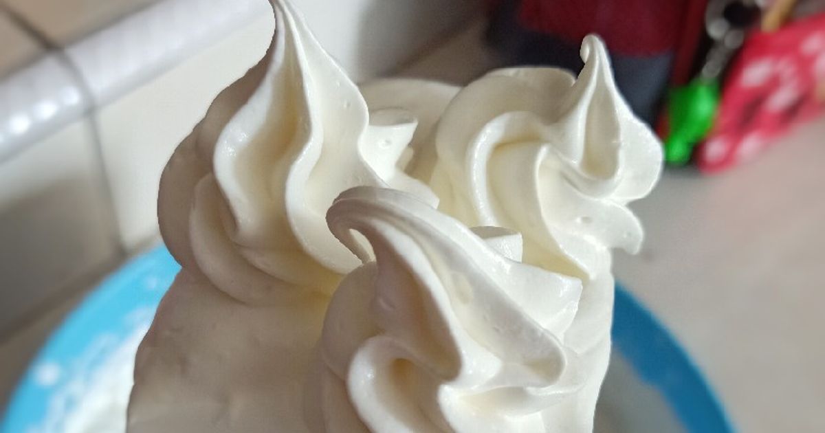 Resep cream whipcream rumahan enak dan mudah - Cookpad
