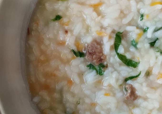 Resep Tim Nasi Sayur Daging Sapi MPASI 12M+ oleh Eunike Kartini - Cookpad