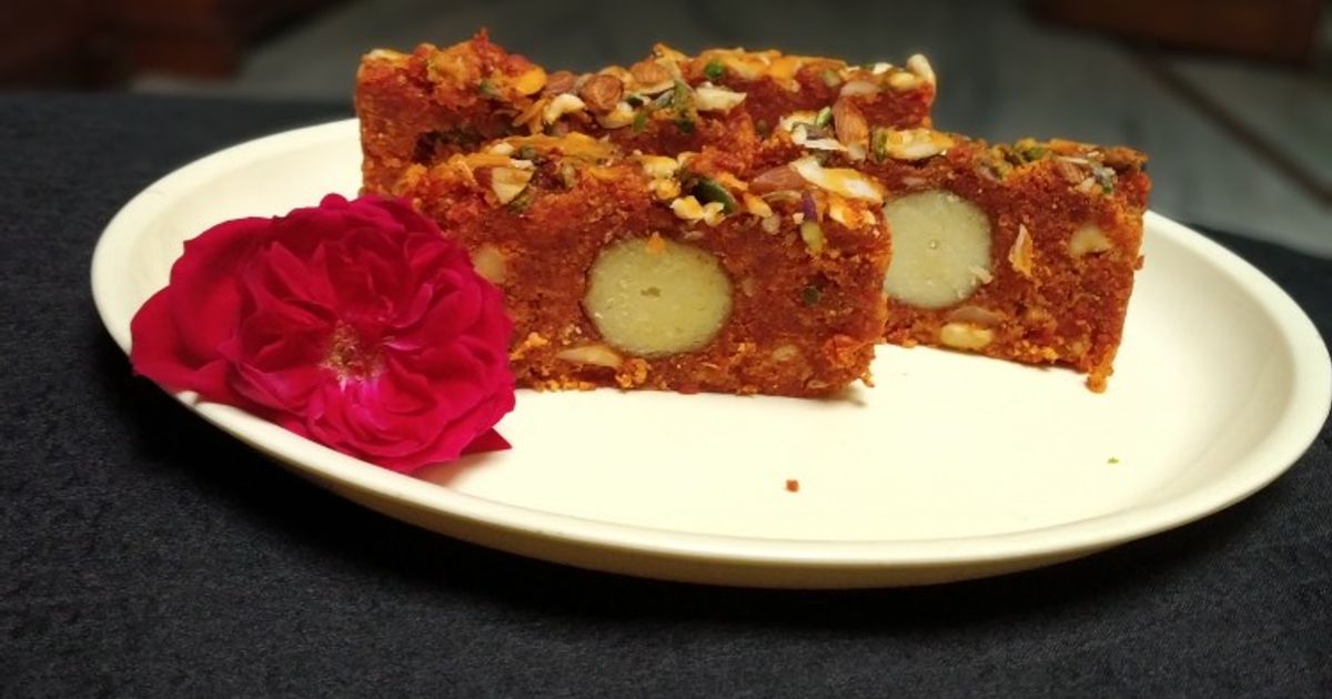 Carrot Halwa And Sweet Potato Gulab Jamun Terrine Recipe by Neha ...