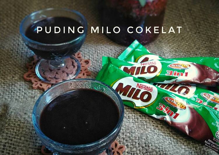 Resep Puding MILO Cokelat (soft pudding) oleh Rachma Esty Utami - Cookpad