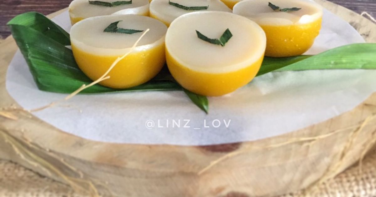 Resep talam labu kuning pandan rumahan enak dan mudah - Cookpad