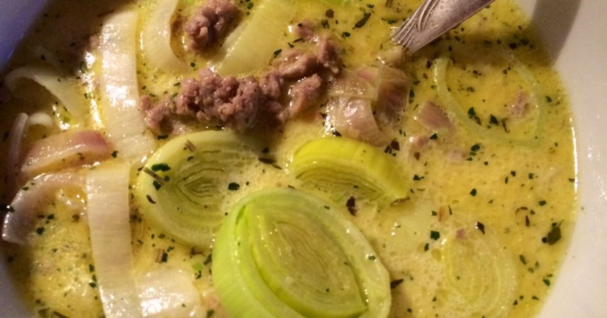 Käse Lauch Hack Suppe Rezept von Rosicosy - Cookpad