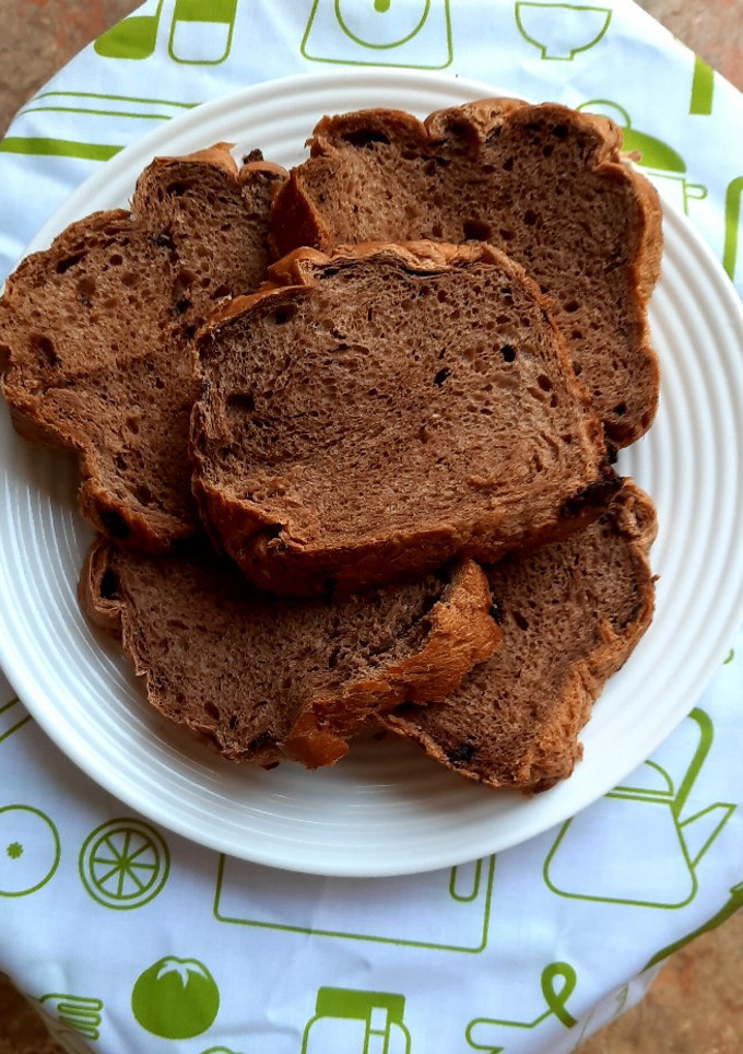 Resep Roti Tawar Coklat With Choco Chip Dgn Alat Bread Maker😊 oleh ...