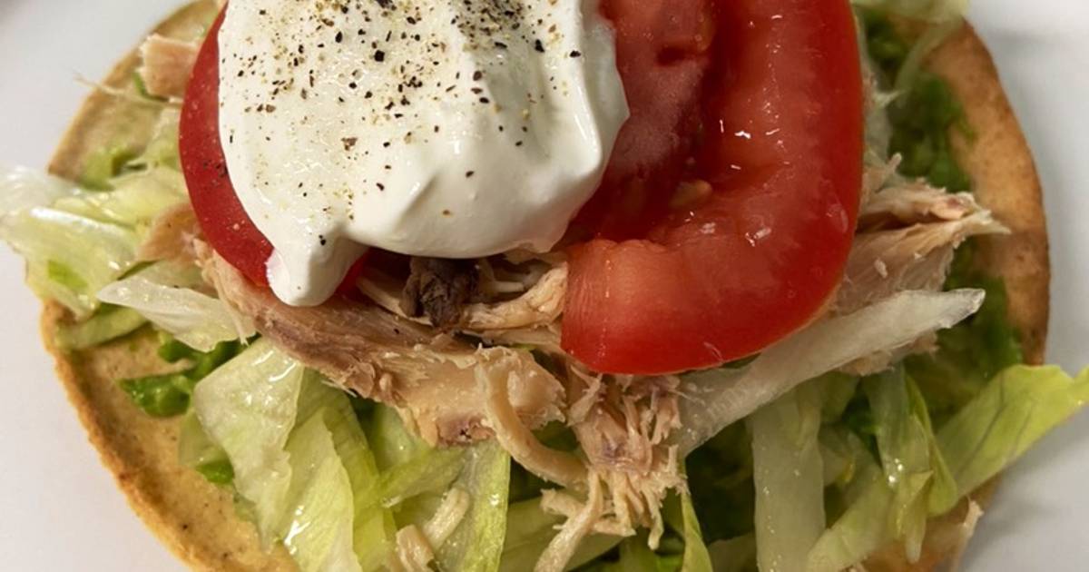 Tostadas de pollo Receta de Diana E. - Cookpad