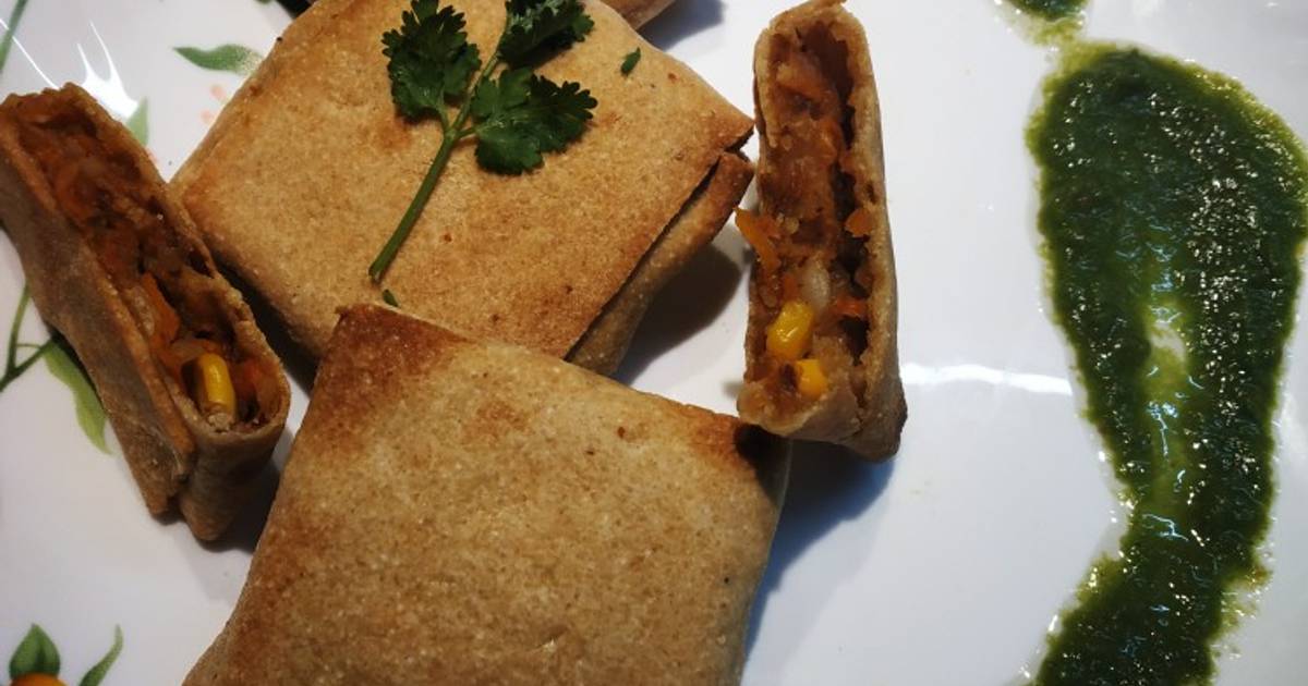 Baked Veg Pockets Recipe by Shivani Kashyap Agrawal - Cookpad