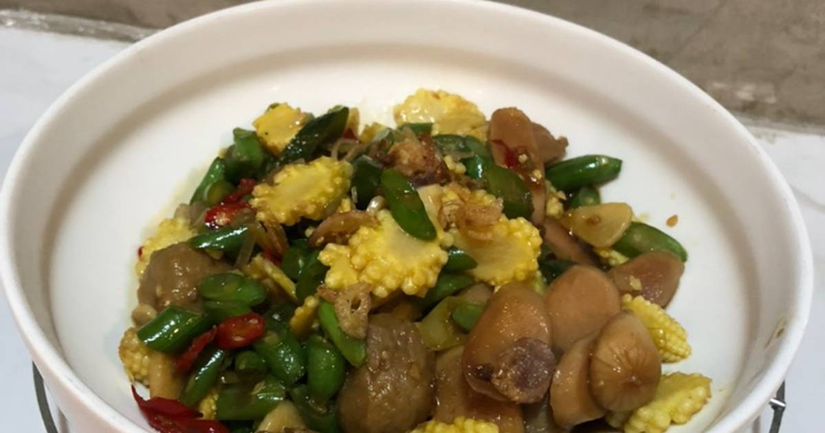 Resep Oseng buncis putren pedes oleh Dina Riana - Cookpad