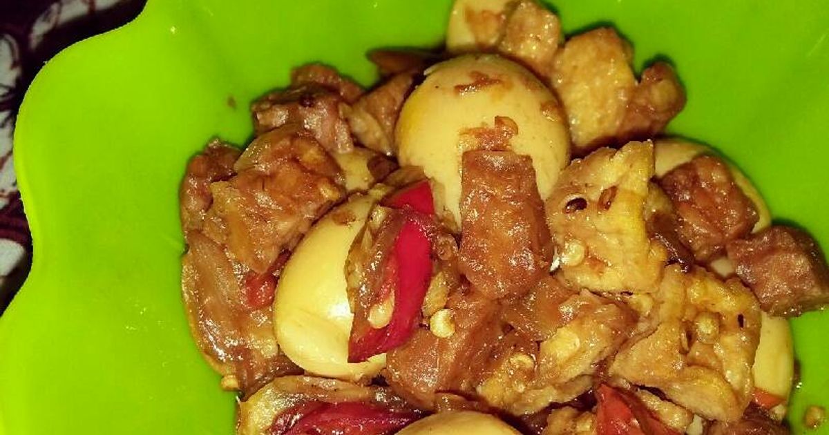 Resep Telur Puyuh Tumis Tahu Tempe oleh Khoirotun Nisa - Cookpad