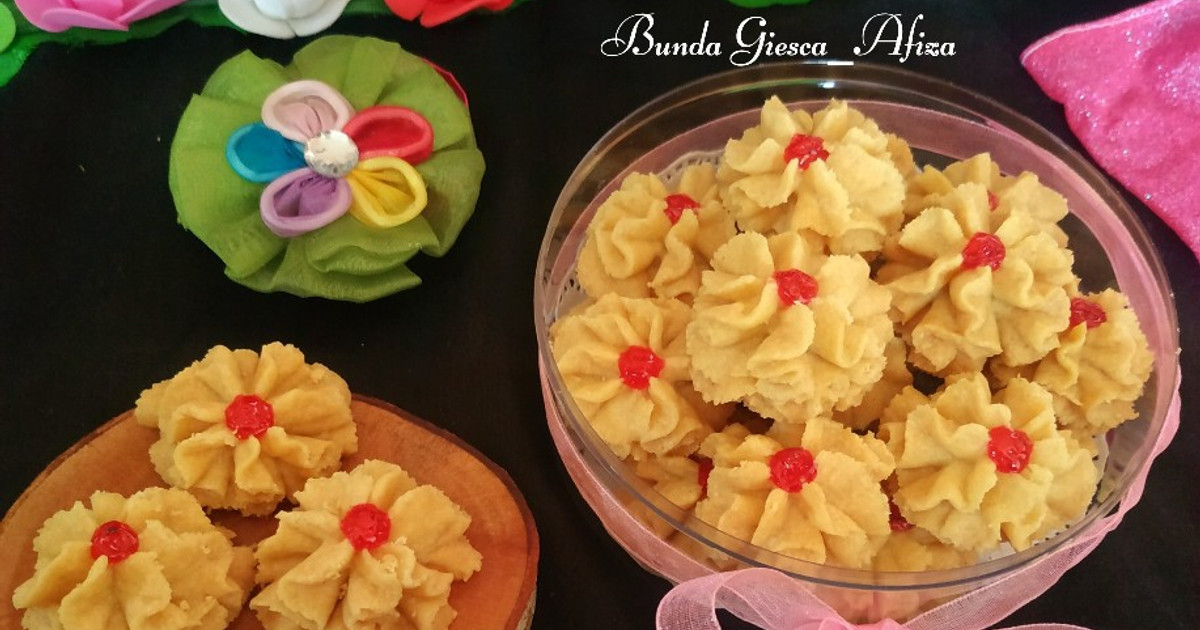 Resep Kue Semprit Jadul Eggless oleh Bunda Giesca_Afiza - Cookpad