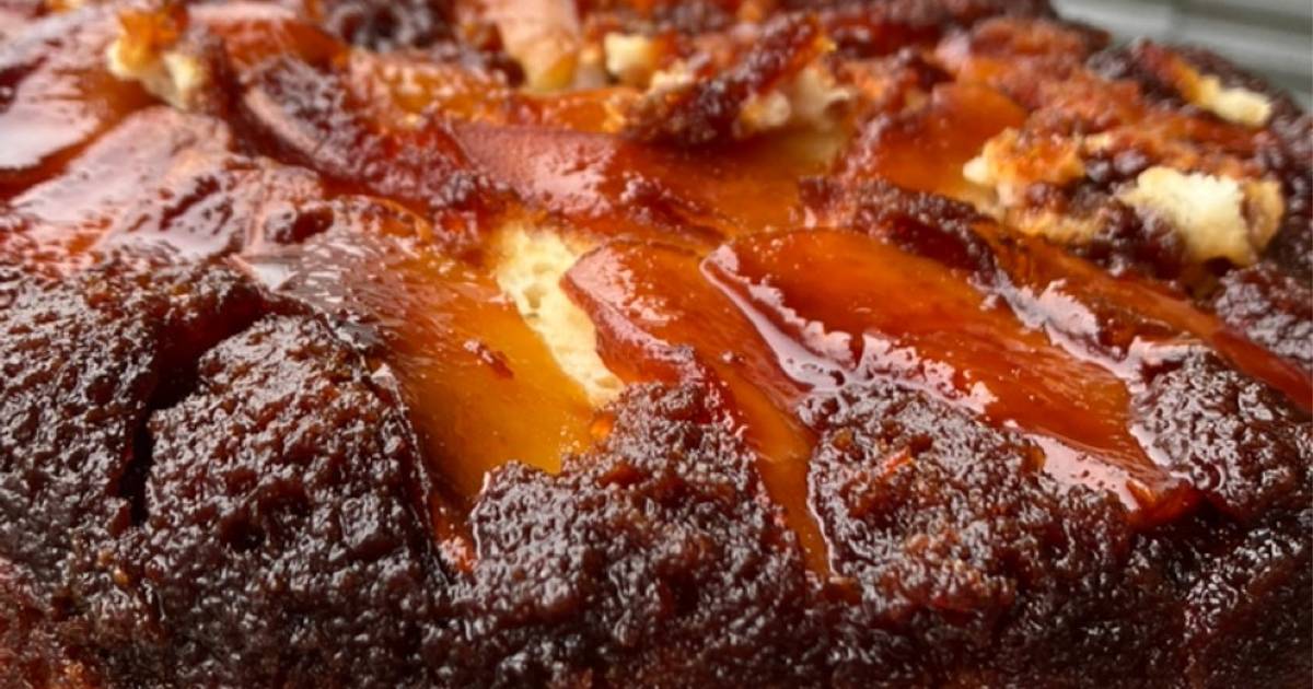 Torta de Manzana Invertida Receta de Sofia Santos Ibarra- Cookpad