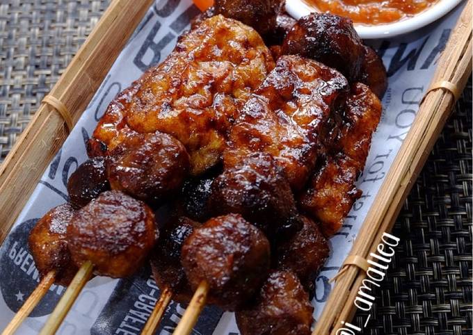 Resep Sate Bakso Tahu Bakar oleh i_amallea - Cookpad